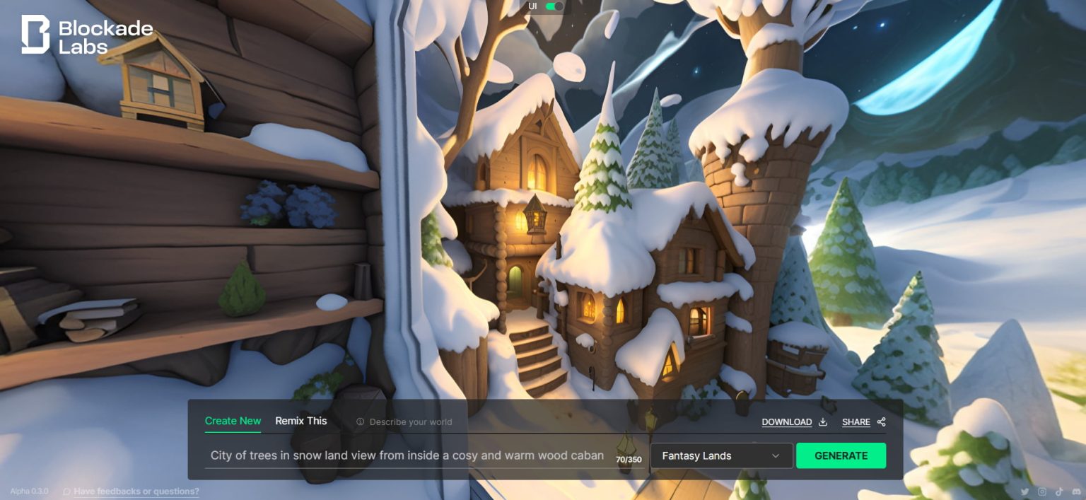 Create incredible 360° skybox with Blockade Labs - Virtual Worlds