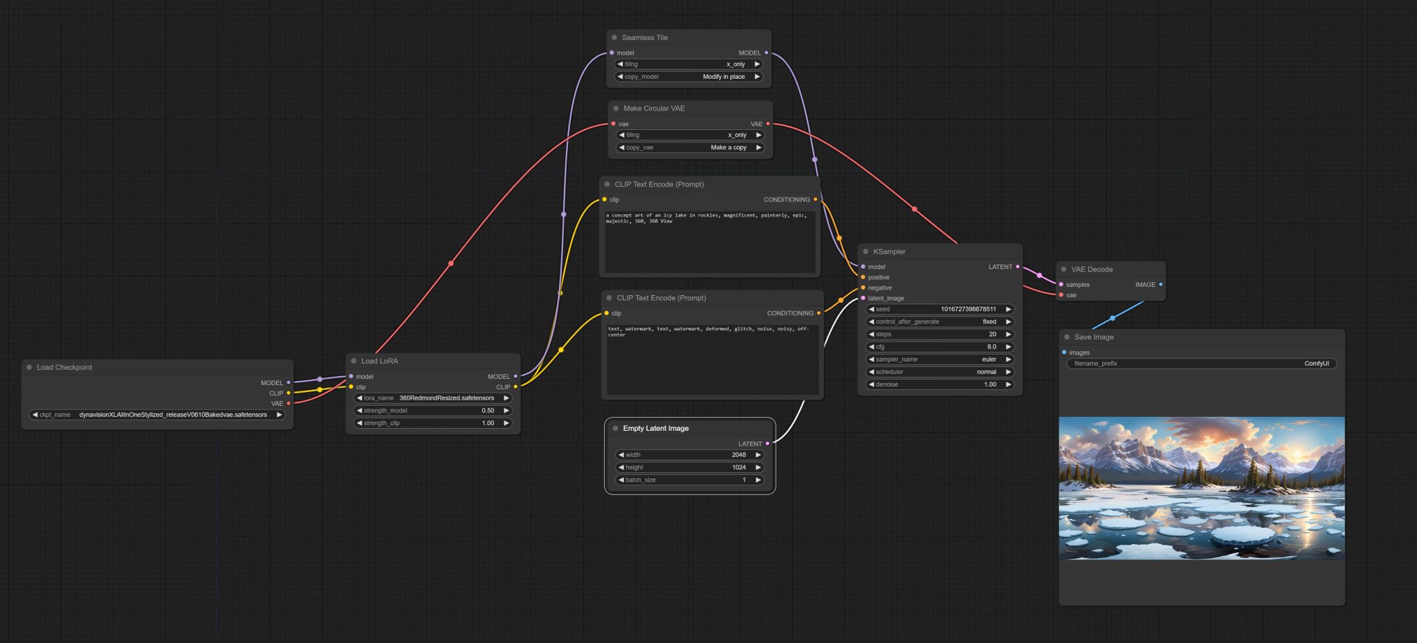 Create 360° Panorama with Stable Diffusion and ComfyUI